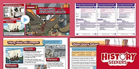 History Seekers: LKS2: Vikings and Anglo-Saxons Word Mat