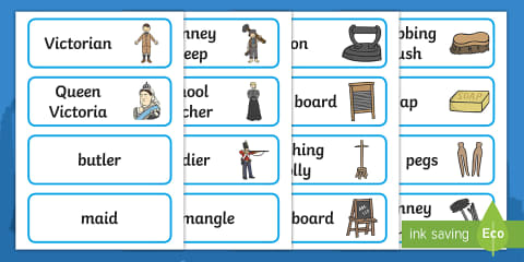 Victorian Word Mat - Primary Resource