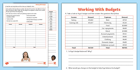 Business Income And Expenses Worksheet