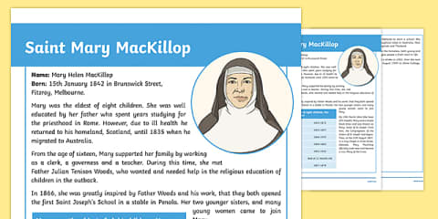 Quotes From Mary MacKillop | Display Posters | Twinkl