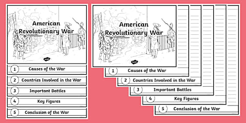Revolutionary War Vocabulary Mat for 3rd-5th Grade