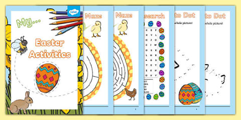 Easter Pencil Control Activity Sheets