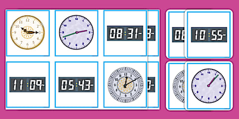 Digital Time Matching Puzzle