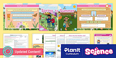 Science: Seasonal Changes (Spring and Summer): Observing the Weather ...