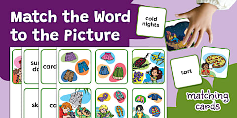 Let's Look at Summer Word and Picture Matching Cards