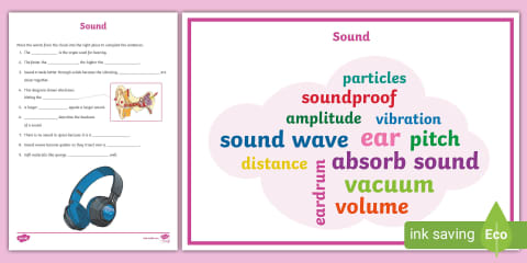 Science Knowledge Organiser: Sound Year 4