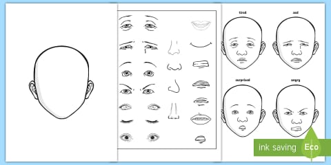 Blank Face Templates | Twinkl
