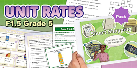 Sixth Grade Better Buy Comparing Unit Rates Math Worksheet