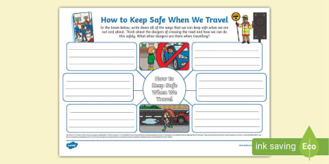 Safety in the Car Leaflet Template