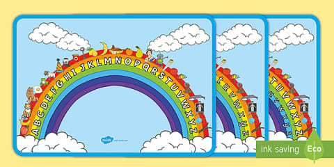 Plain Alphabet Arc Upper and Lower Case