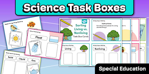 Science Adapted Readers Pack for Special Education