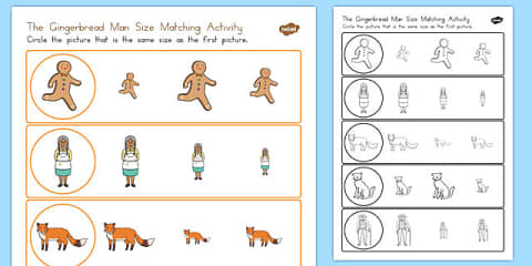 The Gingerbread Man Matching Cards and Board