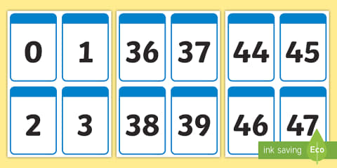 Number and Quantity Matching Cards 1-50
