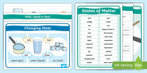 States of Matter Sorting Cards