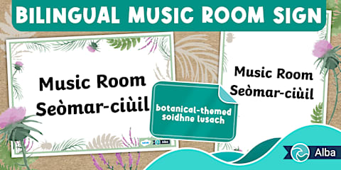 Scottish Botanical-Themed Classroom Set Up Pack