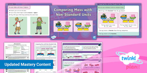 Comparing Mass with Non-Standard Units Maths Activity Sheets