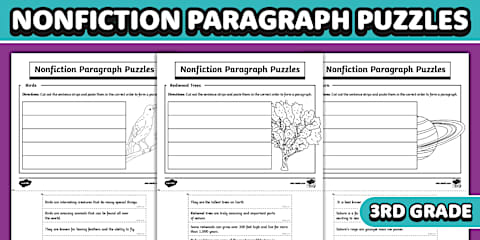Third Grade Informative Writing: Choosing a Topic Ideas Chart