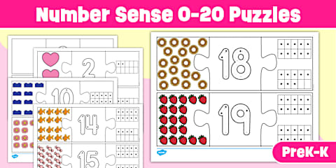 Number Sense I Spy 1-10 Bingo