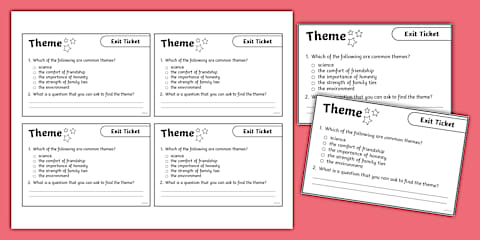 All About Theme PowerPoint & Google Slides for 3rd-5th Grade