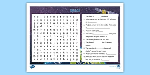 Our Solar System Word Search