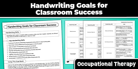 Handwriting Practice: Letter Size and Line Awareness for OT