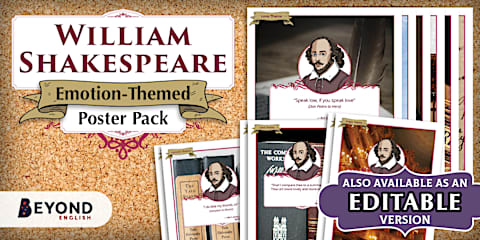 Shakespeare's Comedies A2 Display Poster