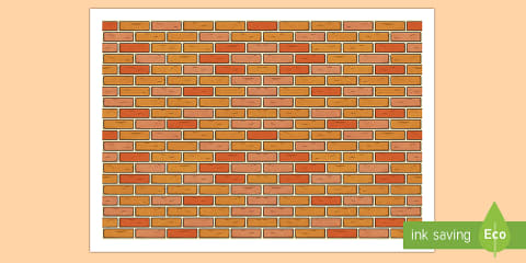 Editable Word Wall Bricks (Large)