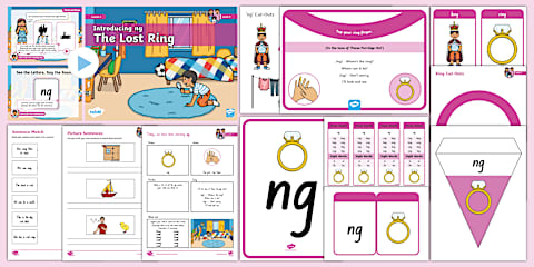 Find and Write the Ng Words Differentiated Worksheet Pack