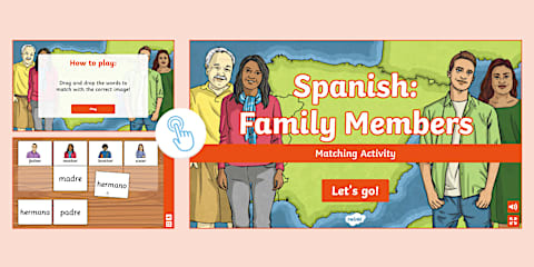 Family Members PowerPoint - English / Spanish