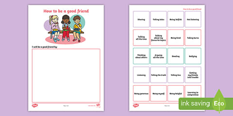 Good Friends Cards | Discussion and Sorting Cards | Twinkl