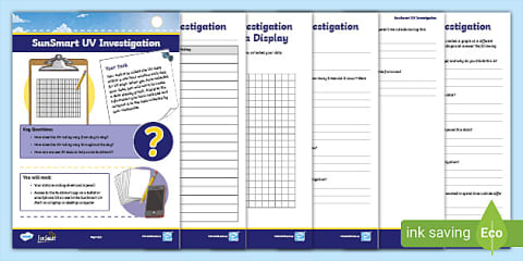 Sun Smart Poster and UV Ratings Cards | Sun Safety Pack