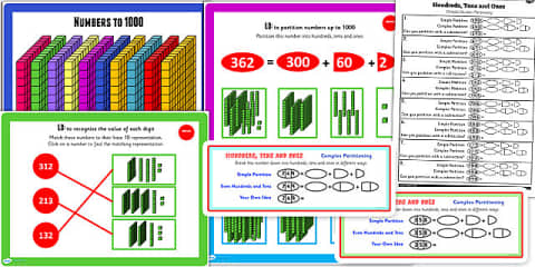 Comparing Numbers to 1000 Game