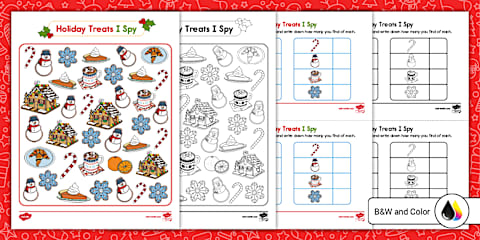Holiday Ornaments I Spy Activity