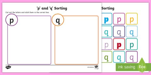 Lowercase b and d Confusing Letter Sorting Worksheet