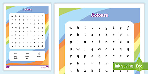 Art Materials Word Search