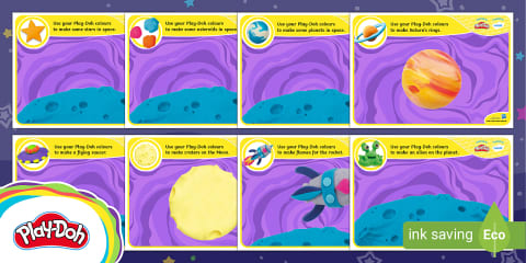 Space Modelling Dough Mats Pack