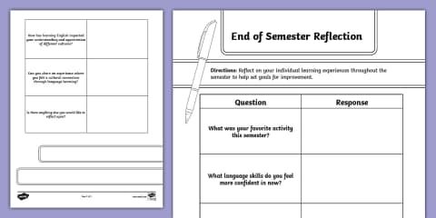 End of the School Year Thanks Worksheet for 6th-8th Grade