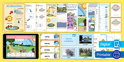 Early Childhood Weather Complete the Pattern Worksheet