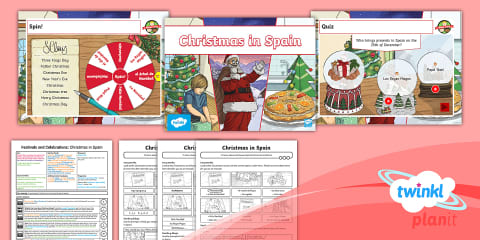 Christmas in Spain Word Mat