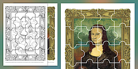 Mona Lisa Color by Number Worksheet