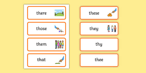 'th' Sound, Word and Picture Matching Cards