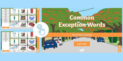 Year 1 Common Exception Words Colouring Robot Worksheet