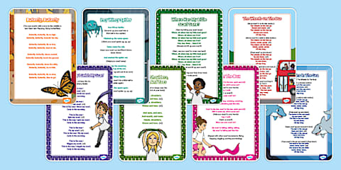 EYLF Daily Routines Songs and Rhymes Resource Pack