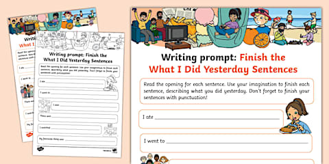 Yesterday, Today and Tomorrow Activity Sheet
