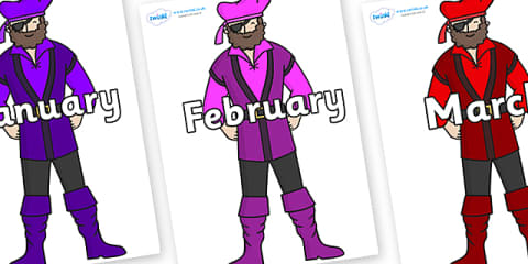 Pirate-Themed Calendar