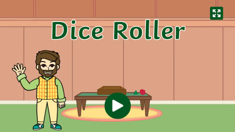 Online Interactive Dice For Classroom Number Generator PowerPoint