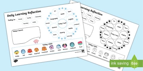 Daily Student Check-in Reflection Sheet