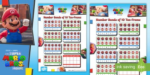Super Mario Bros.: Mario Maths – Times Tables Worksheets Pack