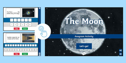Phases of the Moon Interactive Matching Game
