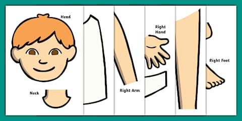 My Body Cut and Paste Worksheet